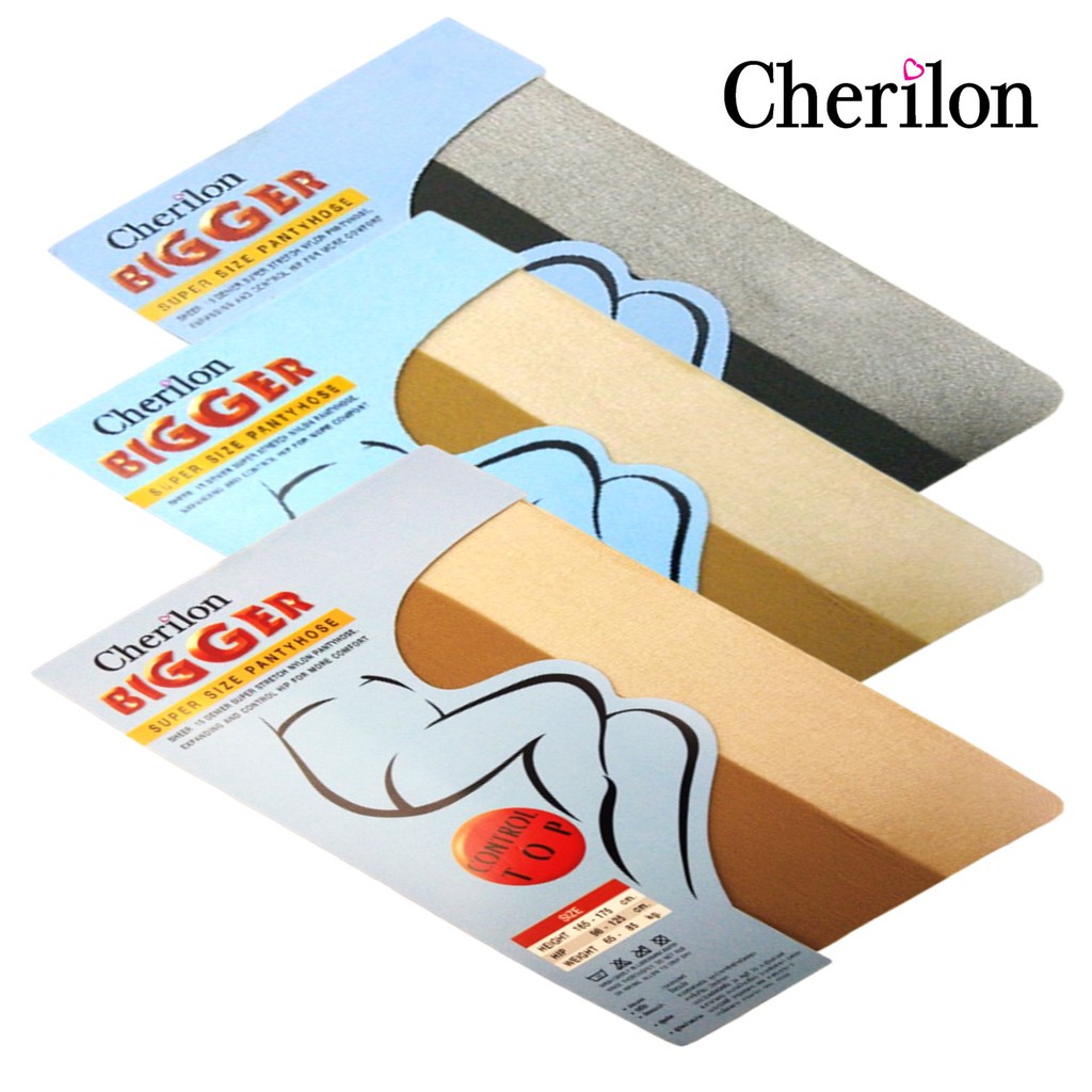ขาเนียน Cherilon Bigger เชอรีล่อน บิ๊กเกอร์ ถุงน่อง คนอ้วน ไซส์ใหญ่ สำหรับคนหน้าท้องใหญ่ มีพุง ...