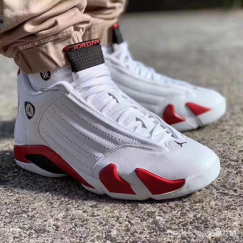 โปรโมชั่น Air Jordan 14 Retro AJ14 WSBB ที่ทนทานต่อการสึกหรอ Leisure ...