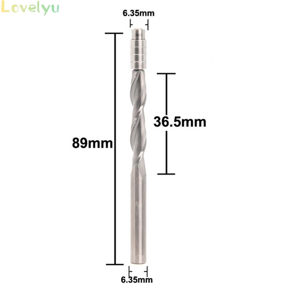 Spiral Template Router Bit Flush Trim 6 35mm Shank Stainless Steel ...