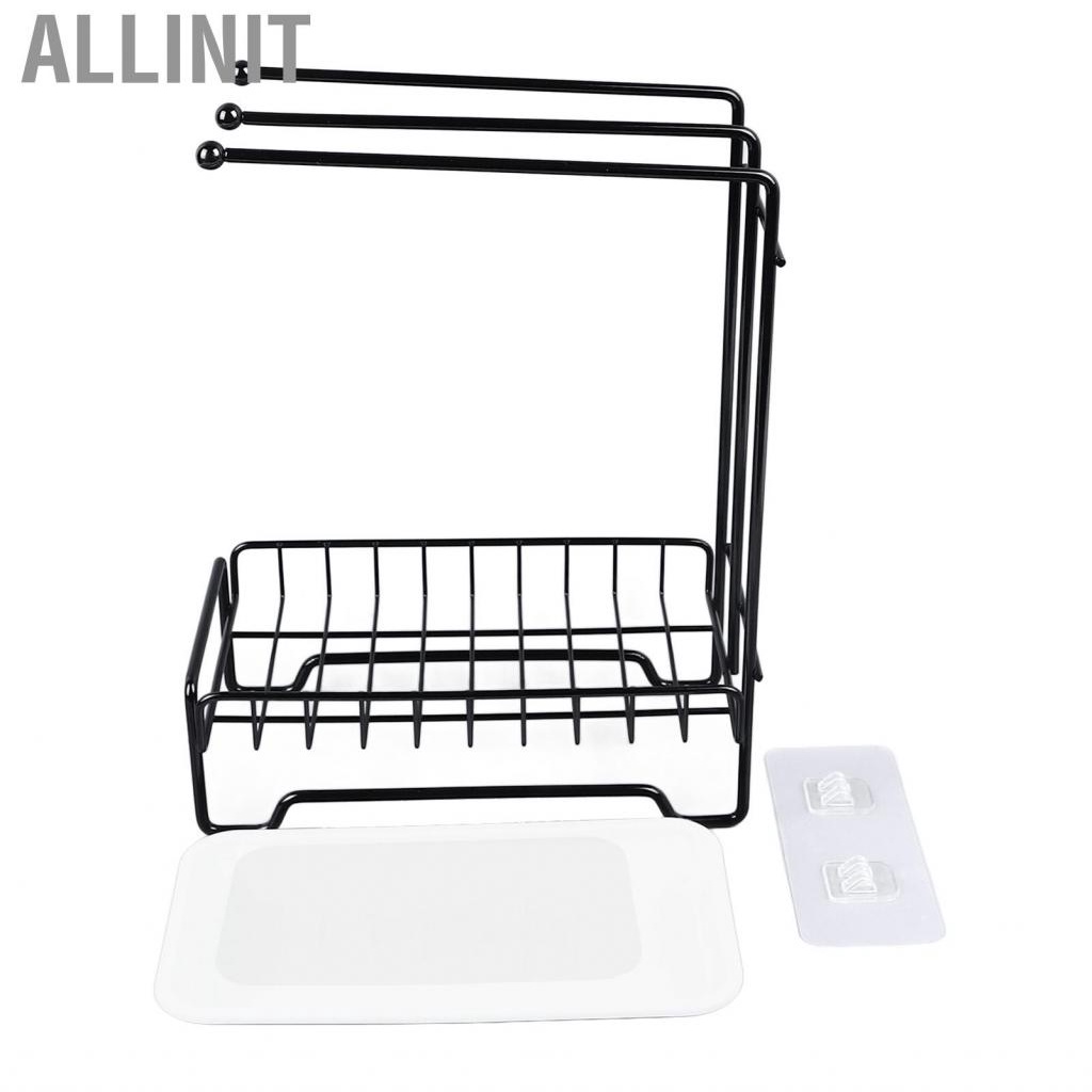 Allinit Kitchen Rag Stand Sponge Holder Dishcloth Drying Rack Draining ...