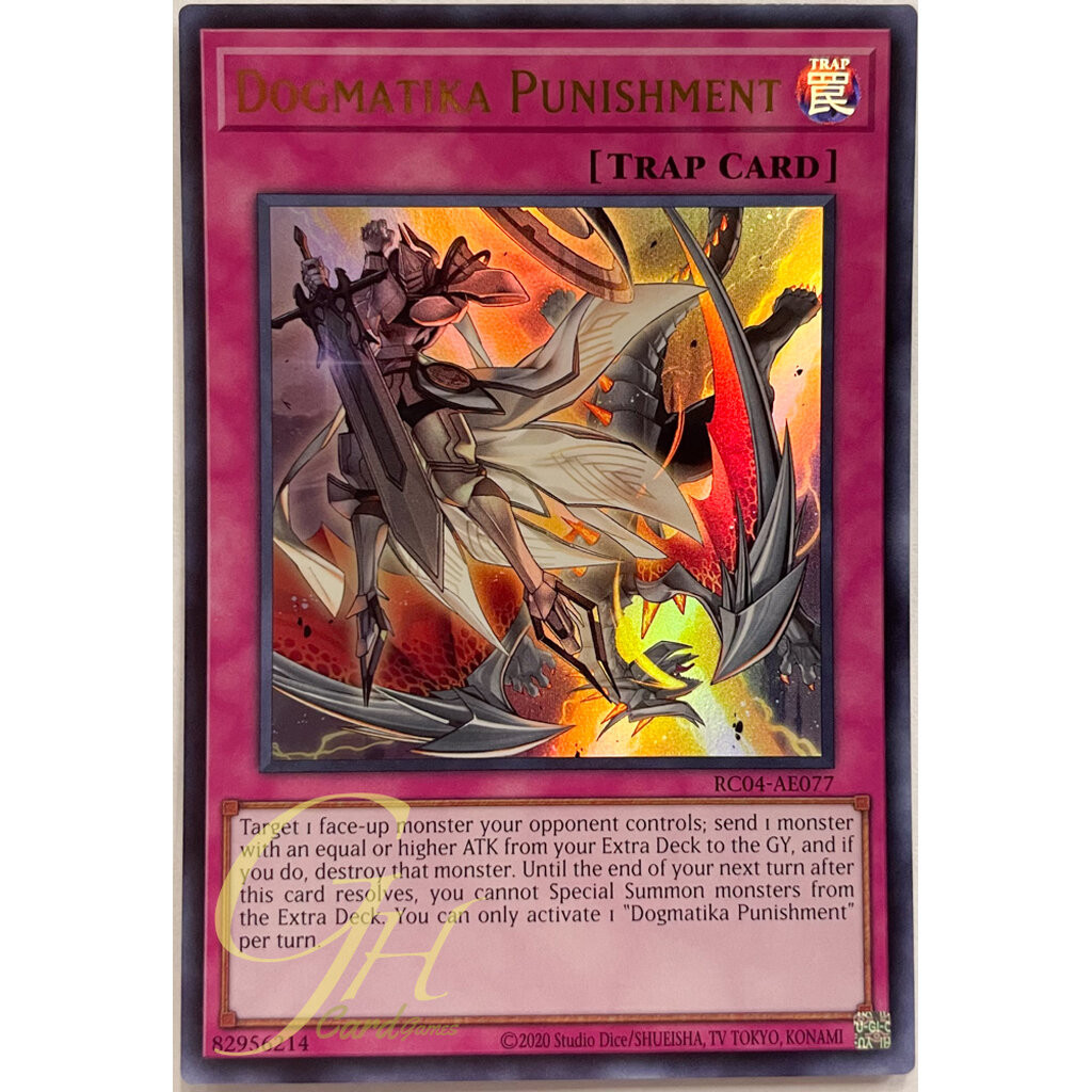 Yugioh [RC04-AE077] Dogmatika Punishment (Ultra Rare) | Shopee Thailand