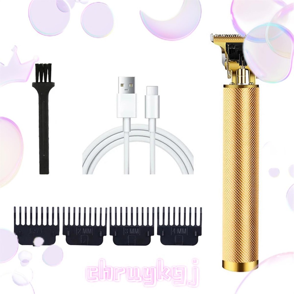 เครื่องตัดผมตัดผมสําหรับผู้ชายมืออาชีพผมtrimmerไร้สายไฟฟ้าผมclipper ...