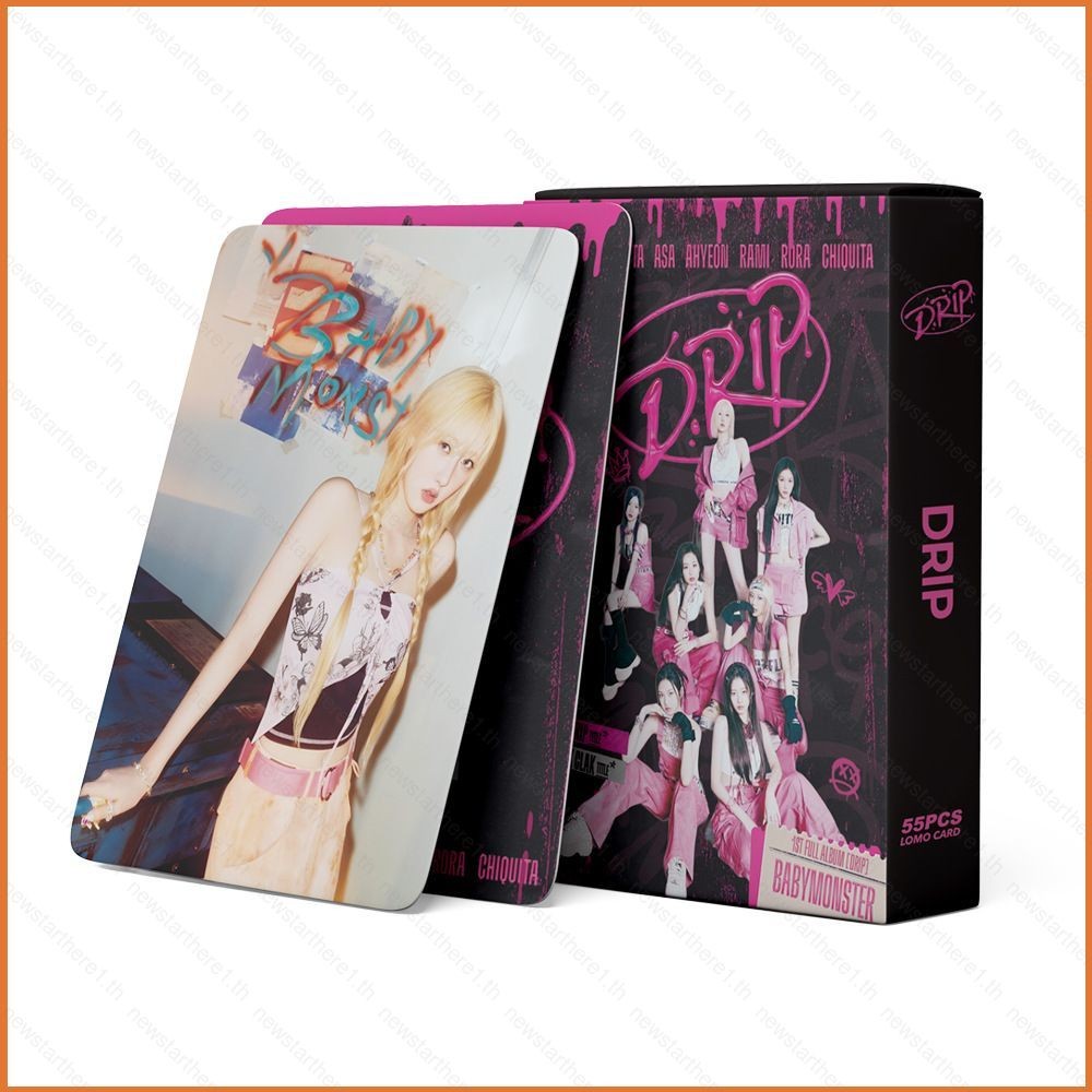 Jason 55 ชิ้น/เซ็ต BABYMONSTER 1ST FULL อัลบั้ม DRIP RAMI Ruka AHYEON ...