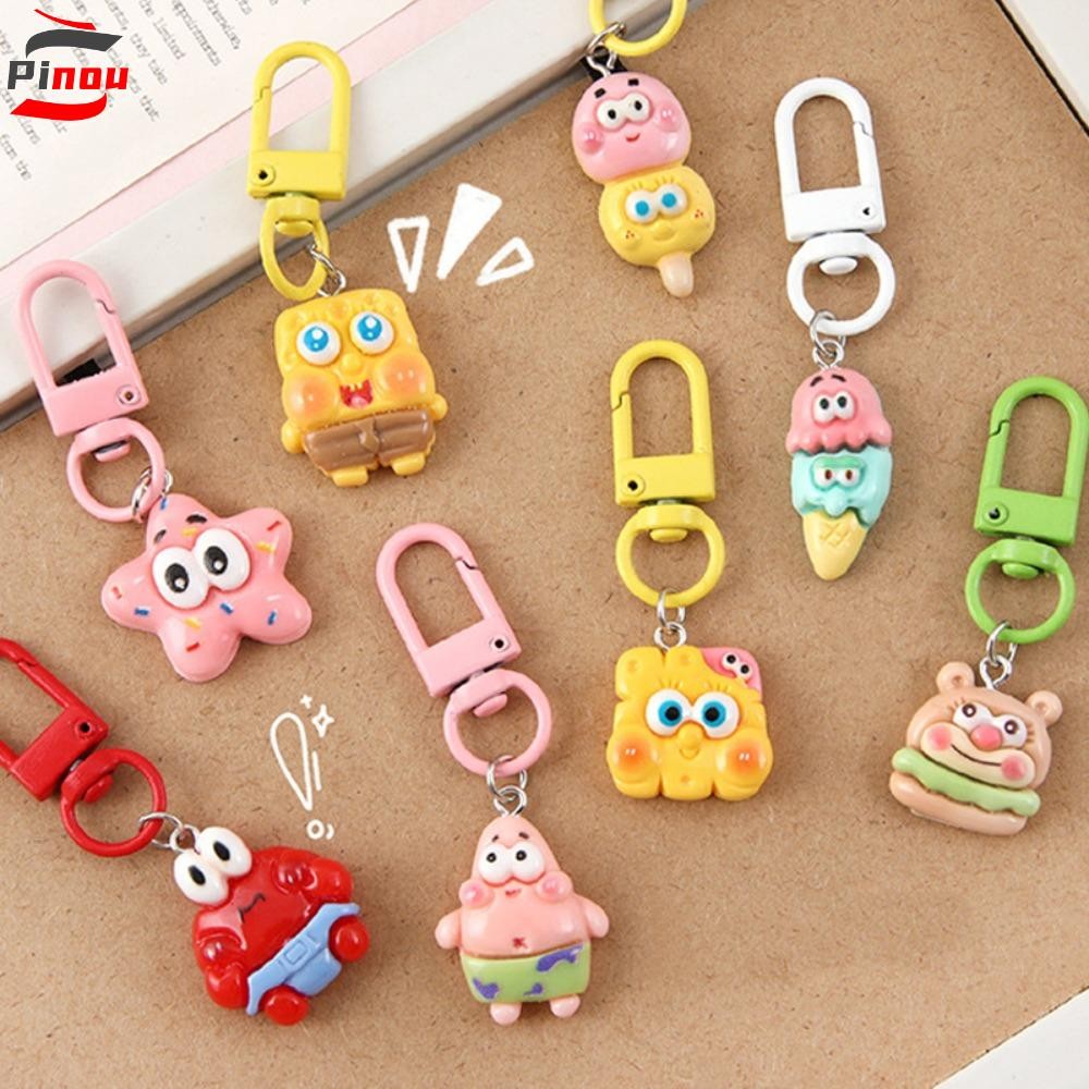 Pinou Spongebob Squarepants พวงกุญแจ, จี้ Squidward Tentacles พวงกุญแจ ...