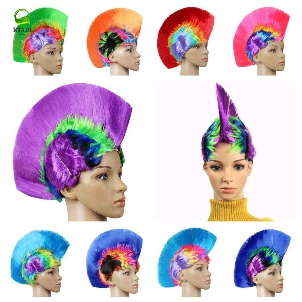 Rtadi ตลกหงอนไก่, วิกผม Mohawk ธรรมชาติที่มองไม่เห็น, แฟนตัวตลก ปุยสี ...