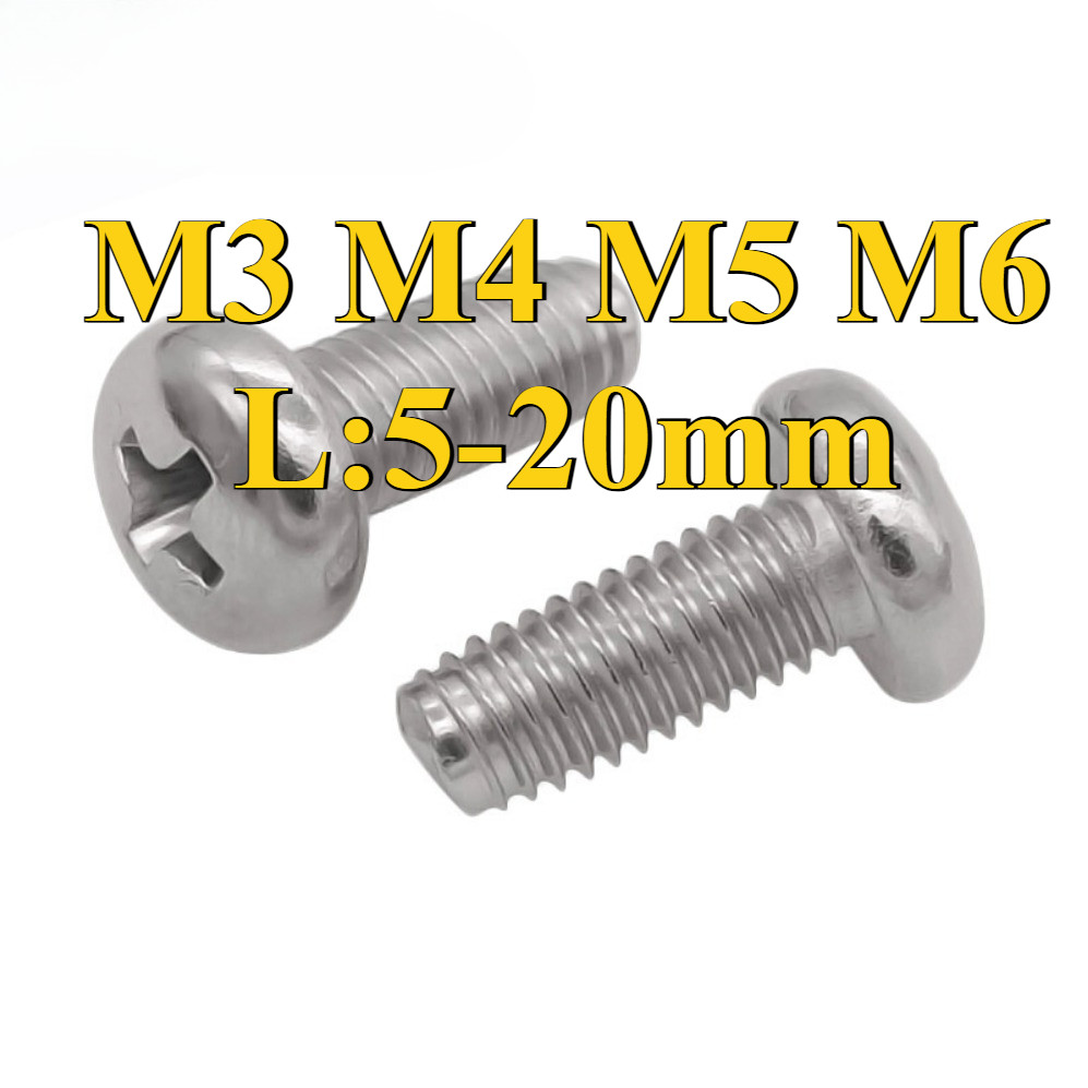 สกรูล็อคตัวเองสามเหลี่ยมหัวจานสแตนเลส 410 M3/M4/M5/M6 * L5-20mm (DM12) (Y10) (x10) | Shopee Thailand