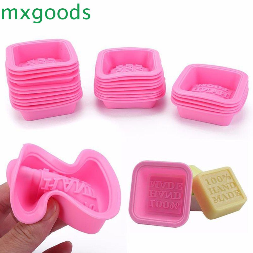 Mxgoods แม่พิมพ์ทําสบู่ คัพเค้ก ทรงสี่เหลี่ยม แฮนด์เมด DIY สุ่มสี | Shopee Thailand