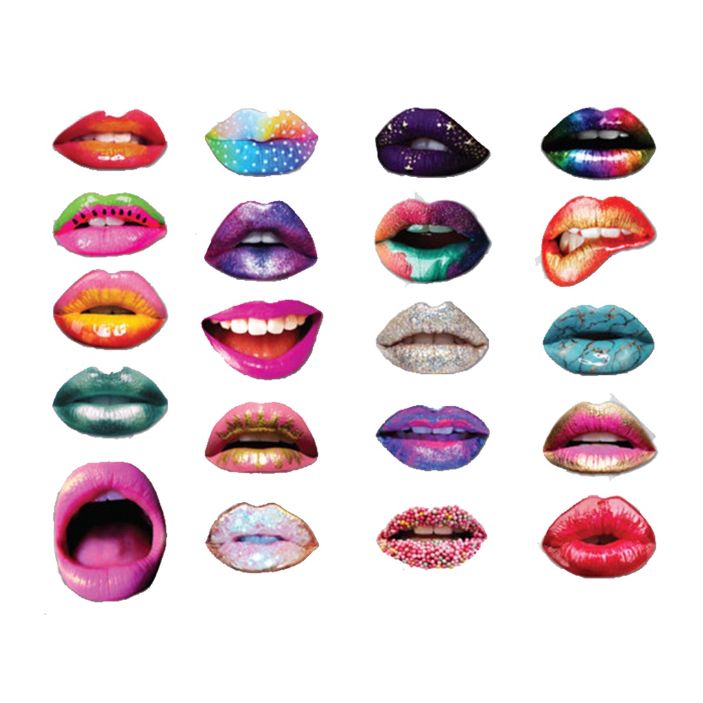 20Pcs Party Photo Booth Props,Fun Lips Mouth Photobooth Props Handheld ...