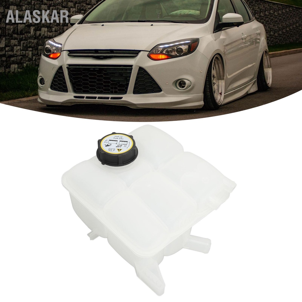 ALASKAR ถังขยายอ่างเก็บน้ำน้ำหล่อเย็นพร้อมหมวก 8V618K218AE สำหรับโฟกัส ...