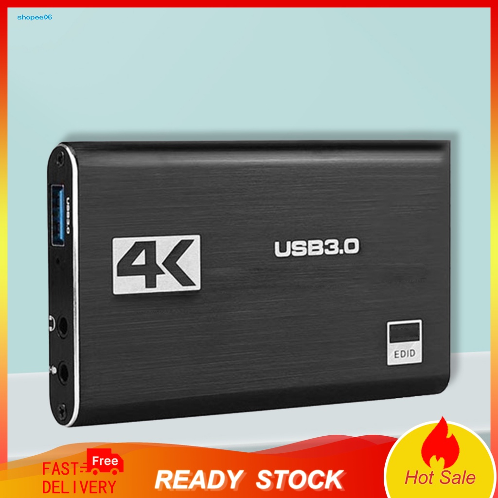 Setn การ์ดจับภาพวิดีโอเกม USB 30 ความละเอียดสูง สีดํา สําหรับถ่ายทอดสด | Shopee Thailand