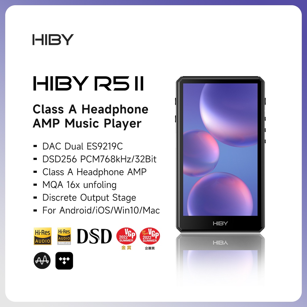 Hiby R5 II R5 GEN 2 HiFi เครื่องเล่นเพลง MP3 USB DAC หูฟัง แอมป์ บลูทูธ ...