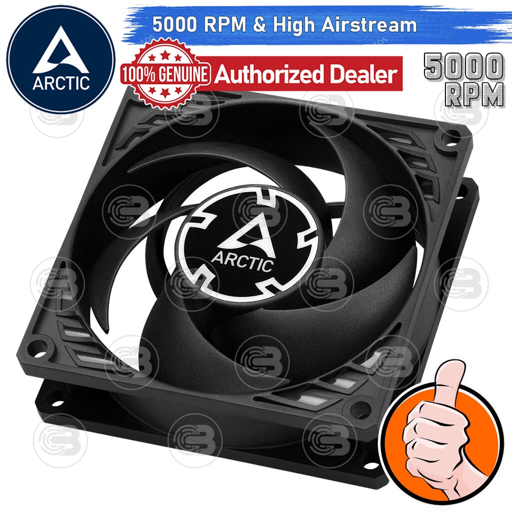 [CoolBlasterThai] ARCTIC P8 Max 500-5000 RPM (size 80 mm.) PC Fan Case ...