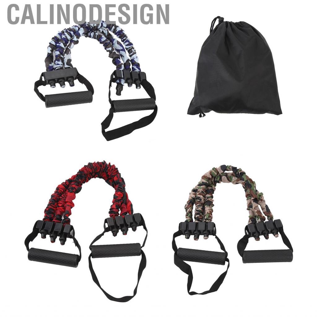 Calinodesign Chest Expander Adjustable Latex Nylon 3 Tube Expansion ...