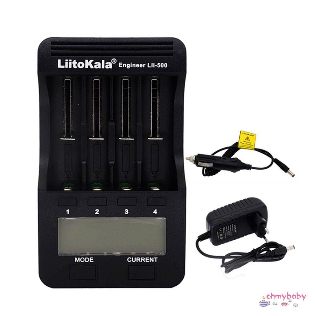 Liitokala Lii-500 18650 26650 21700 4-Slot LCD เครื่องชาร์จแบตเตอรี่ ...