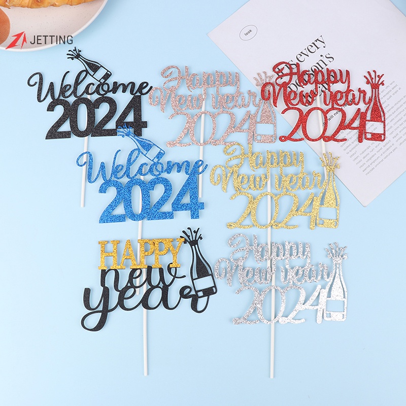 Jtth ป้ายไม้จิ้มฟัน ลาย Hello 2024 สําหรับตกแต่งเค้ก 1 ชิ้น | Shopee ...