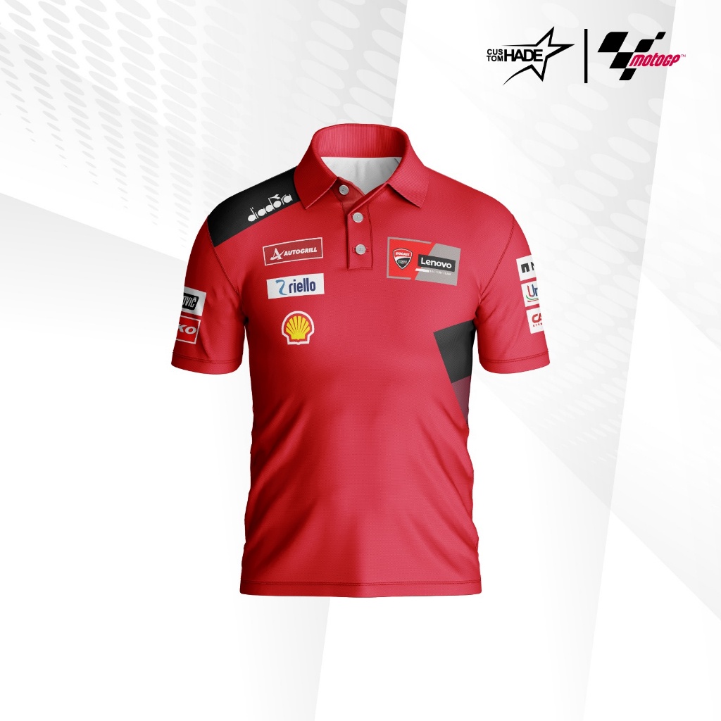 Merah เสื้อโปโล Motogp Ducati Racing ปี 2023 ใหม่ล่าสุด | Shopee Thailand