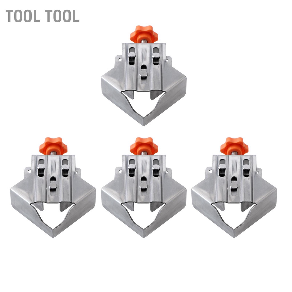 Tool 4 ชิ้นมุม CLAMP Quick Splicing สแตนเลส 90 องศามุมขวาสำหรับงานไม้ ...
