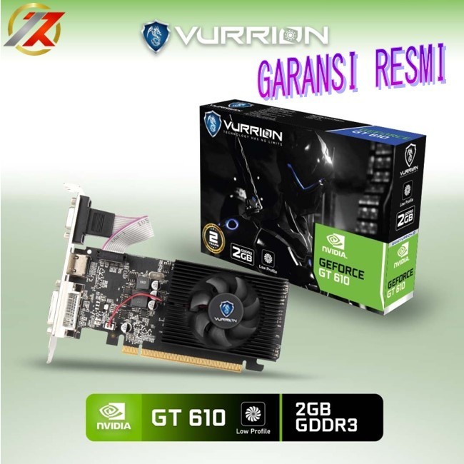VGA VURRON NVIDIA GeForce GT 610 2 GB DDR3 64 BIT GT610 2GB ไม่ใช่ 710 | Shopee Thailand