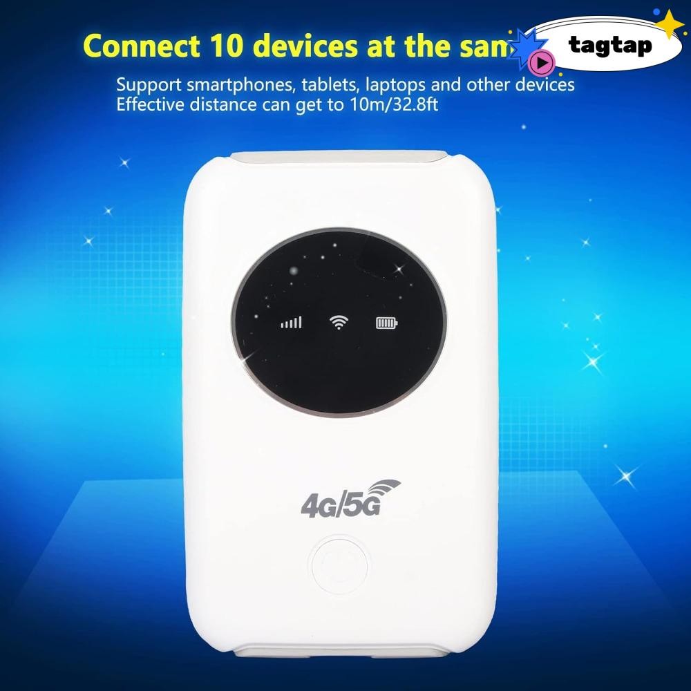 Tagtap 4/5G เราเตอร์พกพา, ฮอตสปอตพกพาขับเคลื่อน USB 300Mbps, Pocket ...