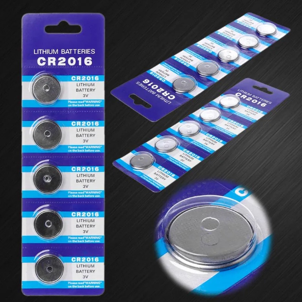 ถ่านกระดุม CR2016 ขนาด 3V LITHIUM BATTERY 3V CR2016 (0183) | Shopee ...