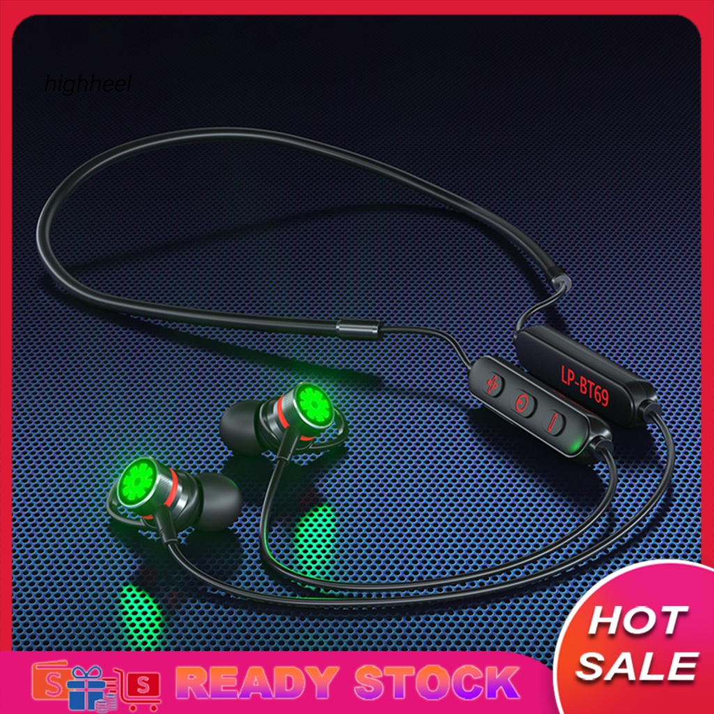 [พร้อมส่ง] Bt69 ชุดหูฟังบลูทูธไร้สาย 50 ไฟ LED แม่เหล็ก ทนทาน สําหรับ ...