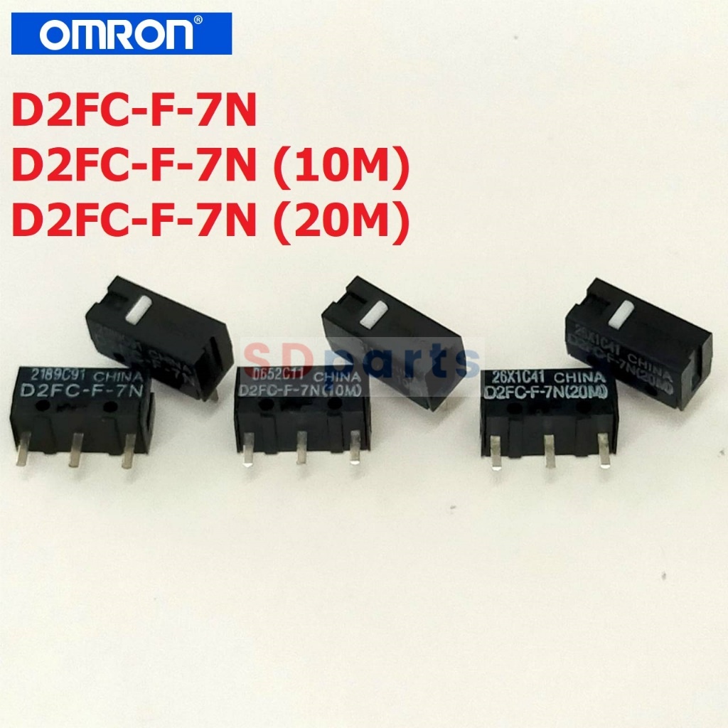 สวิทช์ D2FC-F-7N เมาส์ ไมโครสวิทช์ Mouse Micro Switch Ultra Sub Miniature Basic Switch #สวิทช์ ...