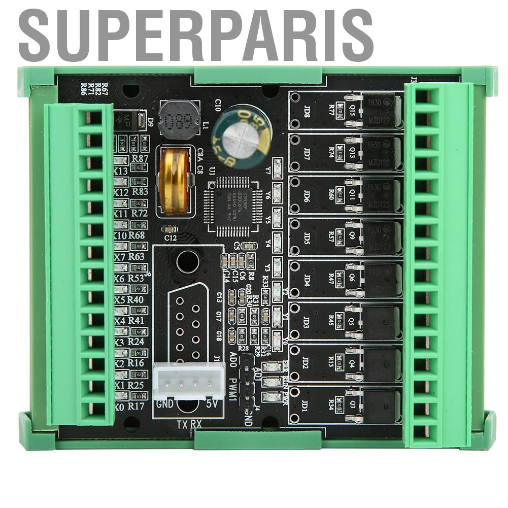 Superparis PLC Industrial Control Board DC24V FX2N-20MT-TTL Input 12 Output 8 Programmable Logic ...