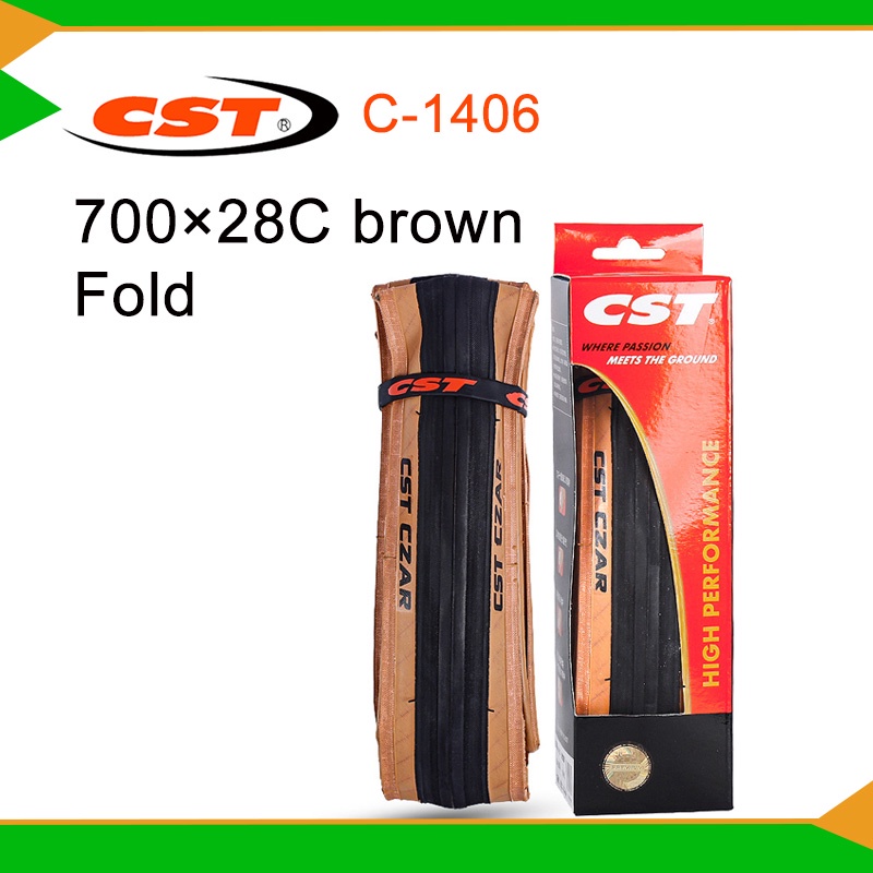 ยางล้อรถจักรยาน CST 700C CZAR 700*23C 700*25C 700*28C C-1406 สไตล์วินเท ...