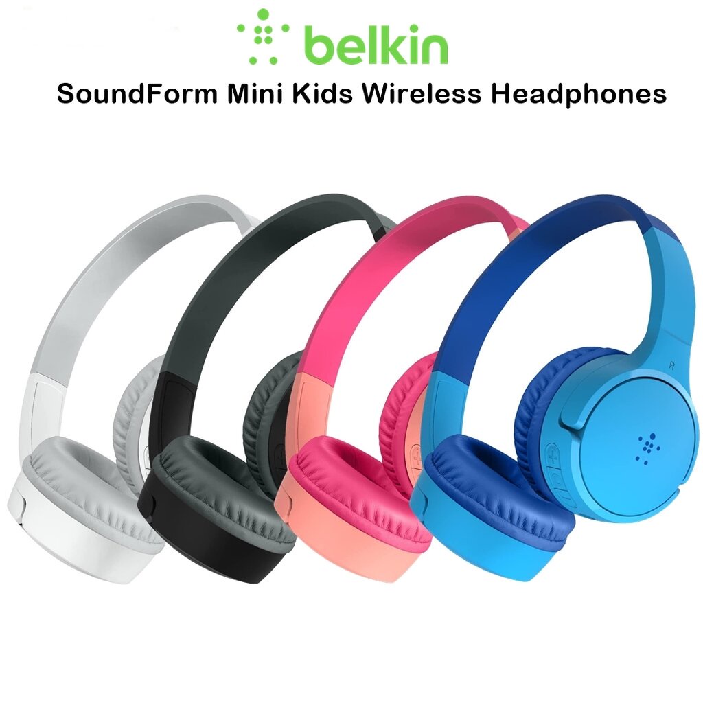 Belkin SoundForm Mini Kids Wireless Headphones หูฟังแบบครอบหูไร้สาย ...