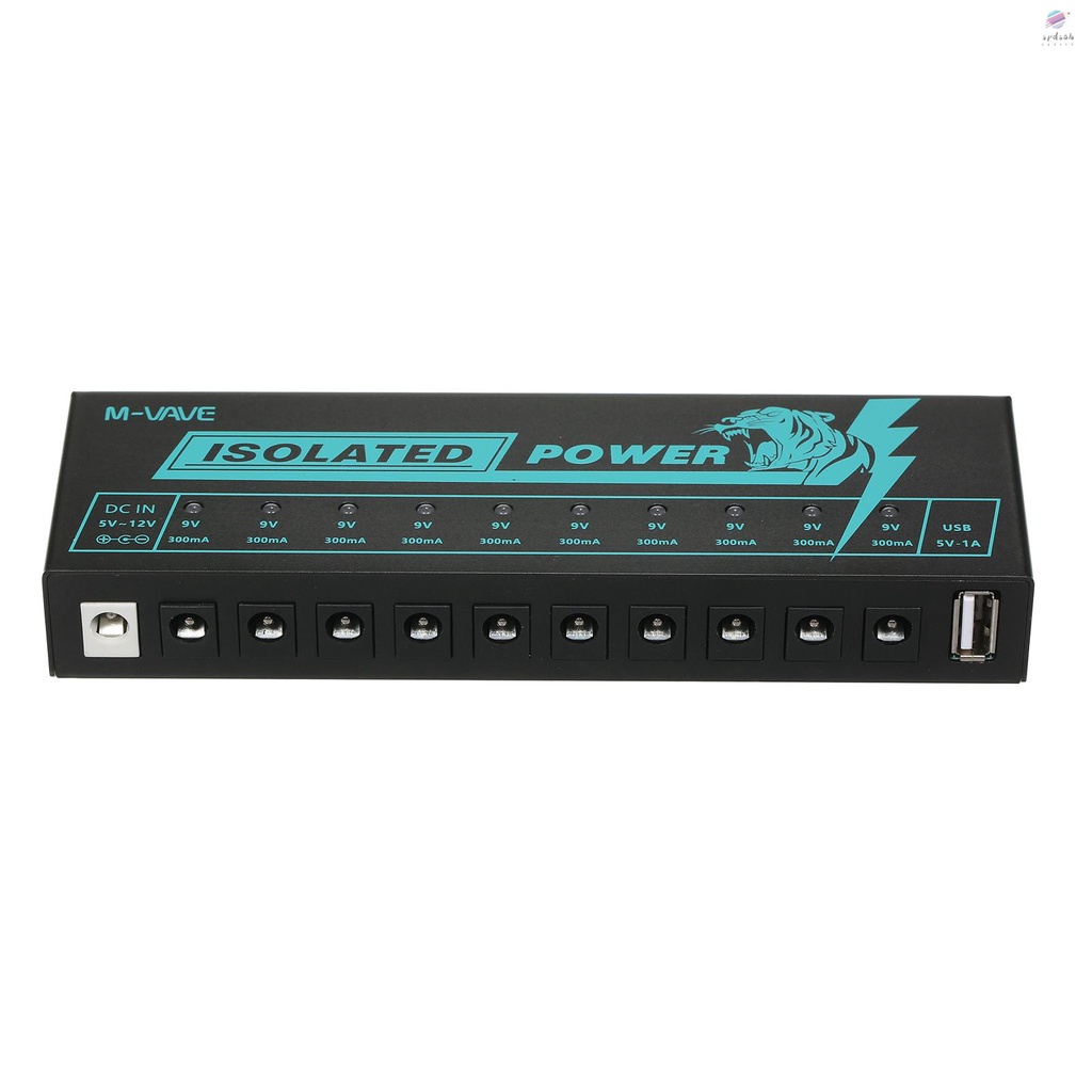 M-VAVE Effect Maker Guitar Pedal Power Supply for Precision Sound ...