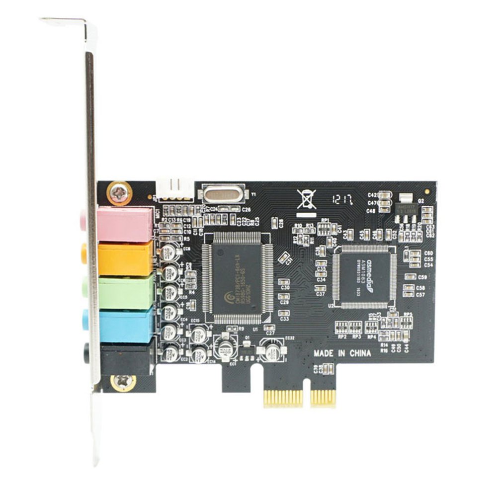 Pci Express PCI-E 5.1 Ch 6 ช่อง PCIE Audio อะแดปเตอร์การ์ดเสียงดิจิตอล ...