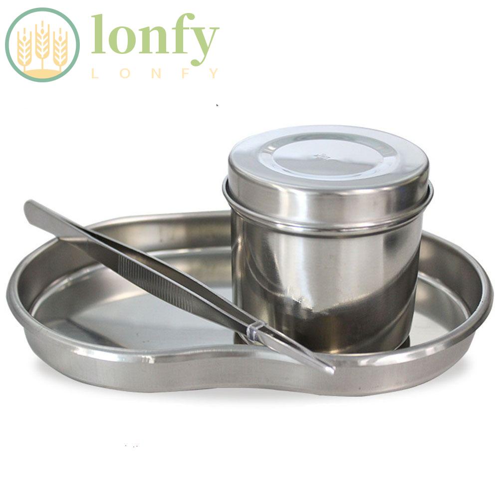 Lonfy ถาดผ่าตัด สเตนเลส โลหะ สีเงิน ป้องกันสนิม พร้อมขวดฆ่าเชื้อ และ ...