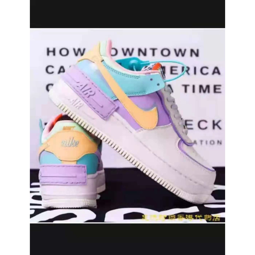 รายละเอียดสินค้า วิ่ง Nike Air Force 1 Shadow Macaron ใหม่สำหรับผู้หญิง ...