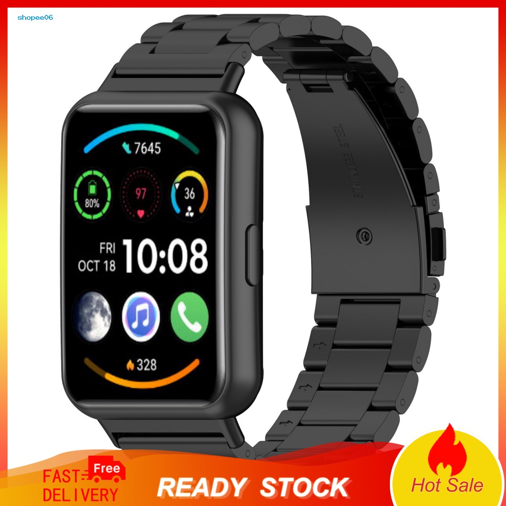 Setn สายนาฬิกาข้อมือโลหะ ระบายอากาศ 20 มม. ปรับได้ แบบเปลี่ยน สําหรับ Huawei Watch Fit 2 ...