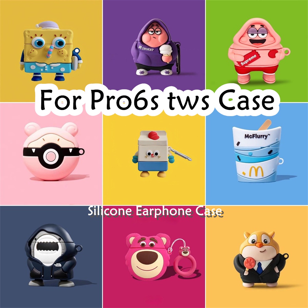【innovation】นําไปใช้กับ Pro6s tws เคส Case เคสหูฟัง น่ารัก การ์ตูน แฟตติงโปเกบอล ซิลิโคนนุ่ม เคส ...
