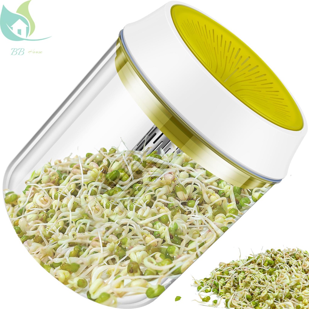 ชุดปลูกถั่วงอกแบบพกพา Sprouting Jar Kit BPA-free Sprouts Maker Jar ...