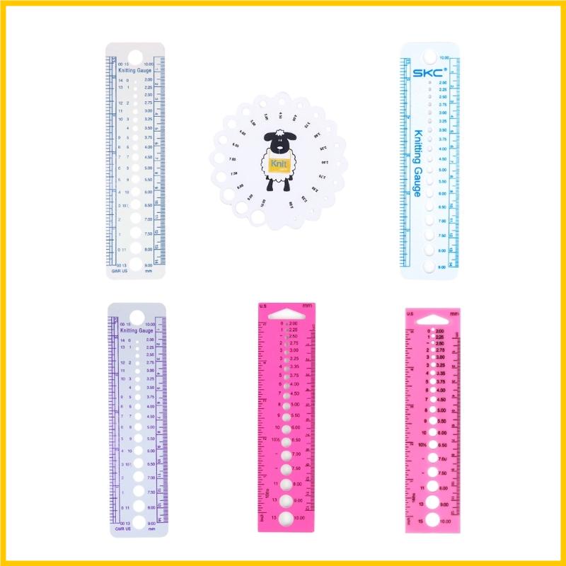 Runun ไม้บรรทัดวัดเข็มถักนิตติ้ง แบบกลวง | Shopee Thailand
