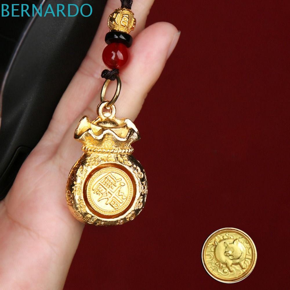 Bernardo จี้นําโชคสไตล์จีน,สัตว์ทอง Zodiac Cornucopia Key Chain,ทองแดง ...