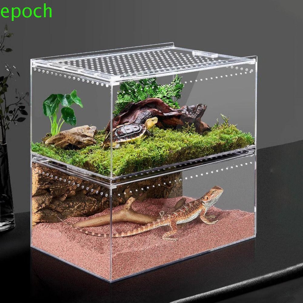 Epoch Lizard Terrarium Habitat, ป้องกันหนีโปร่งใสสัตว์เลื้อยคลาน ...