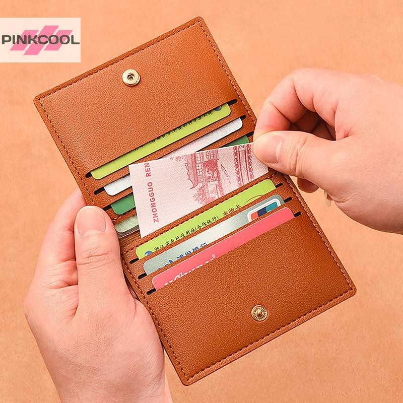 Pinkcool 1 PC Card Bag Slim และ Compact Bank ID Card Case กระเป๋าสตางค์ ...