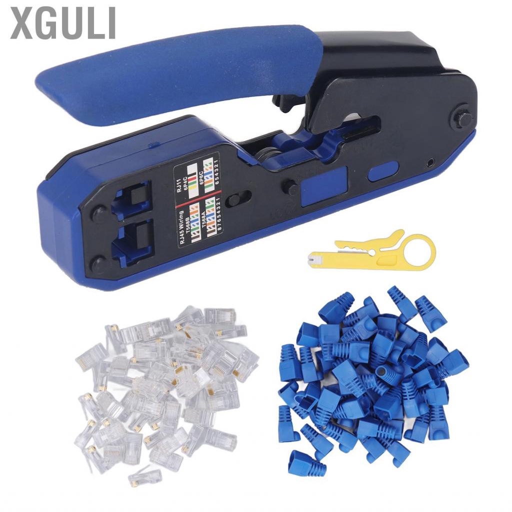 Xguli Wire Terminal Crimper Crimping Tool Impact for Cat5 Cat5e Cat6 ...