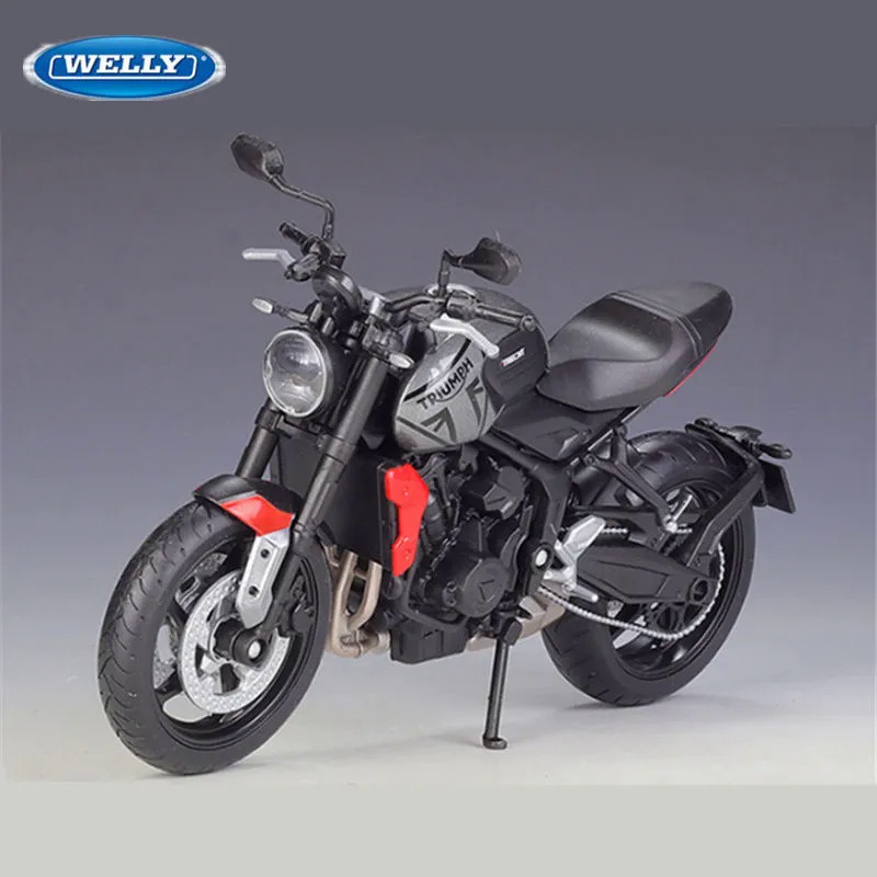 WELLY 1:12 Triumph Trident 660 Alloy Race Motorcycle Model Simulation ...