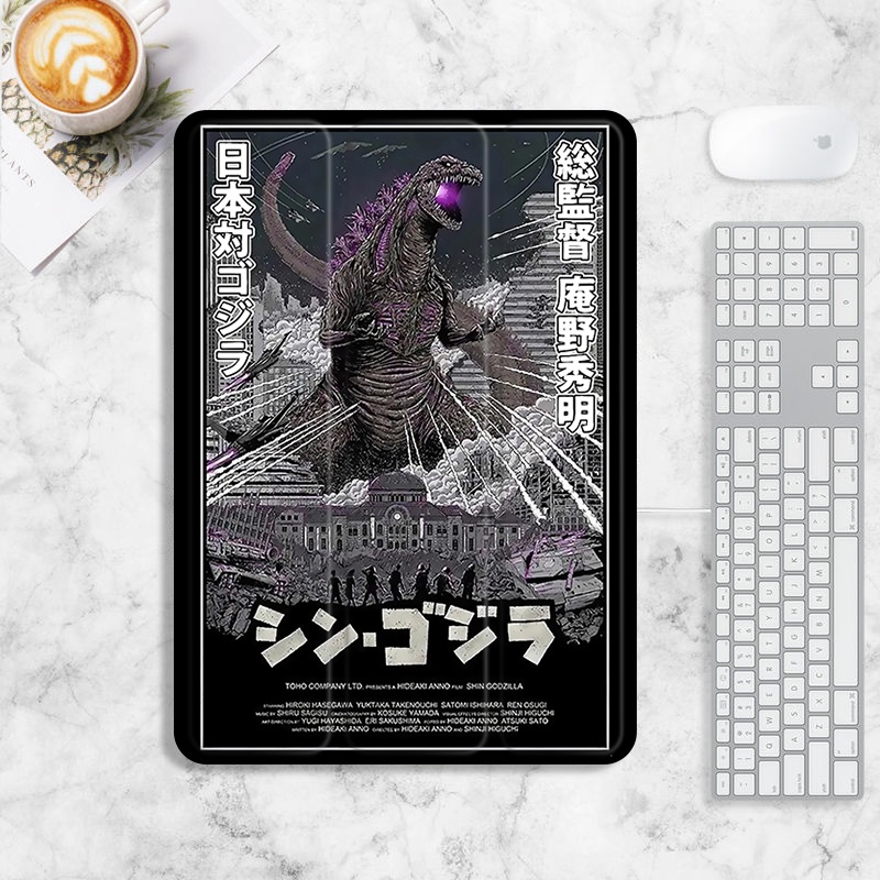 เคส ลาย Godzilla พร้อมช่องใส่ปากกา สําหรับ ipad 10.2 gen 7 8 9 mini 1 2 ...