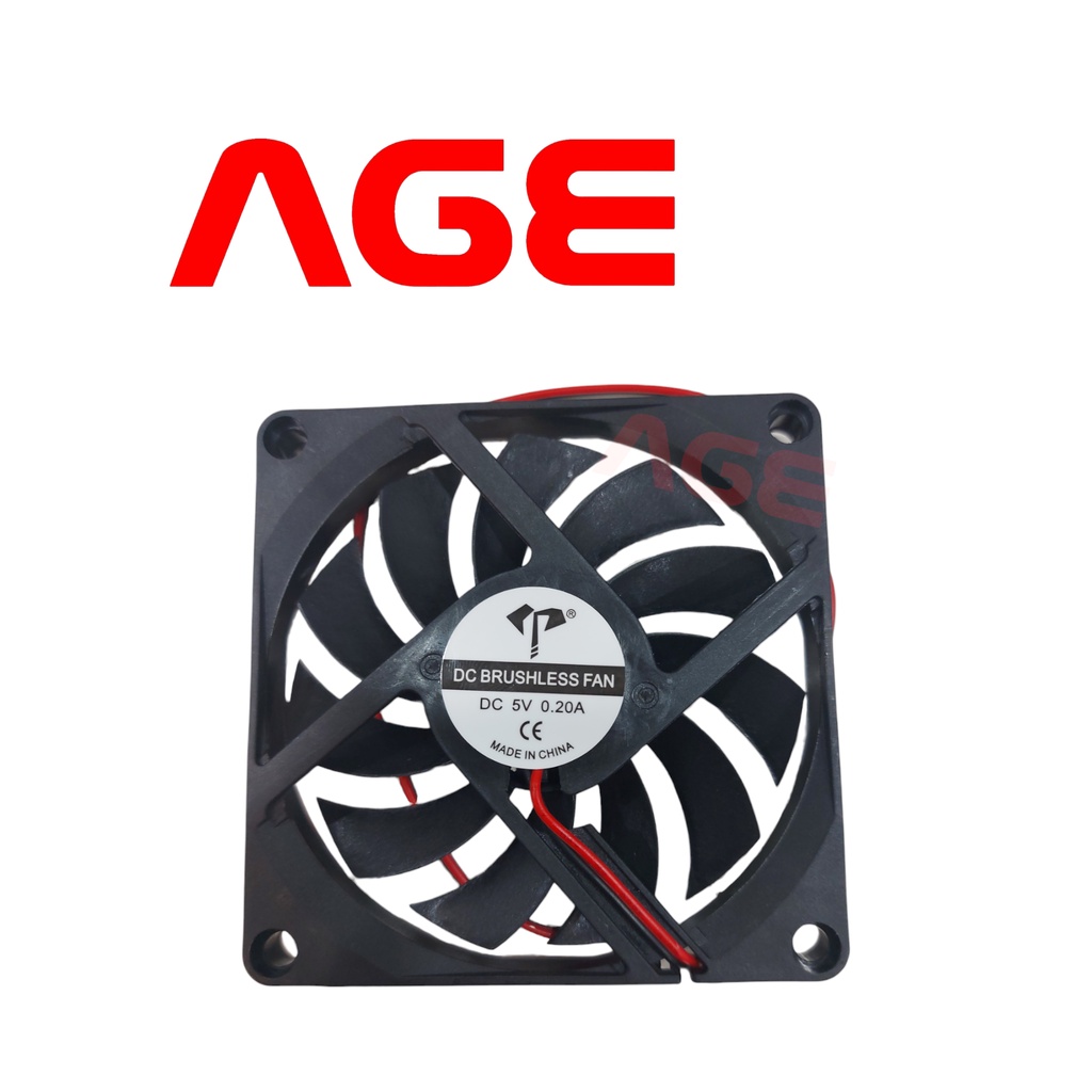 พัดลมระบายความร้อน 2สาย 5VDC/ 0.20A Brushless Cooling Fan 8010 Cooling ...