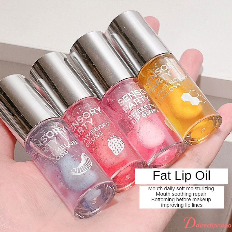 Sensory Party Sweet Fruit Pulp Lip Gloss Desalination Lip Pattern มอยซ์ ...