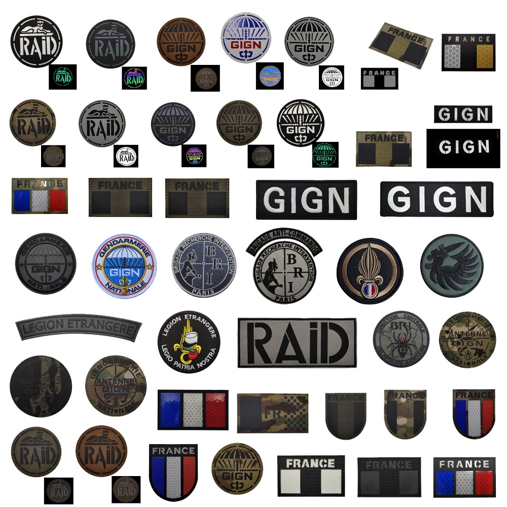 แผ่นป้ายสะท้อนแสง Velcro Patch IR R6 สีรุ้ง สไตล์ฝรั่งเศส สําหรับ ...