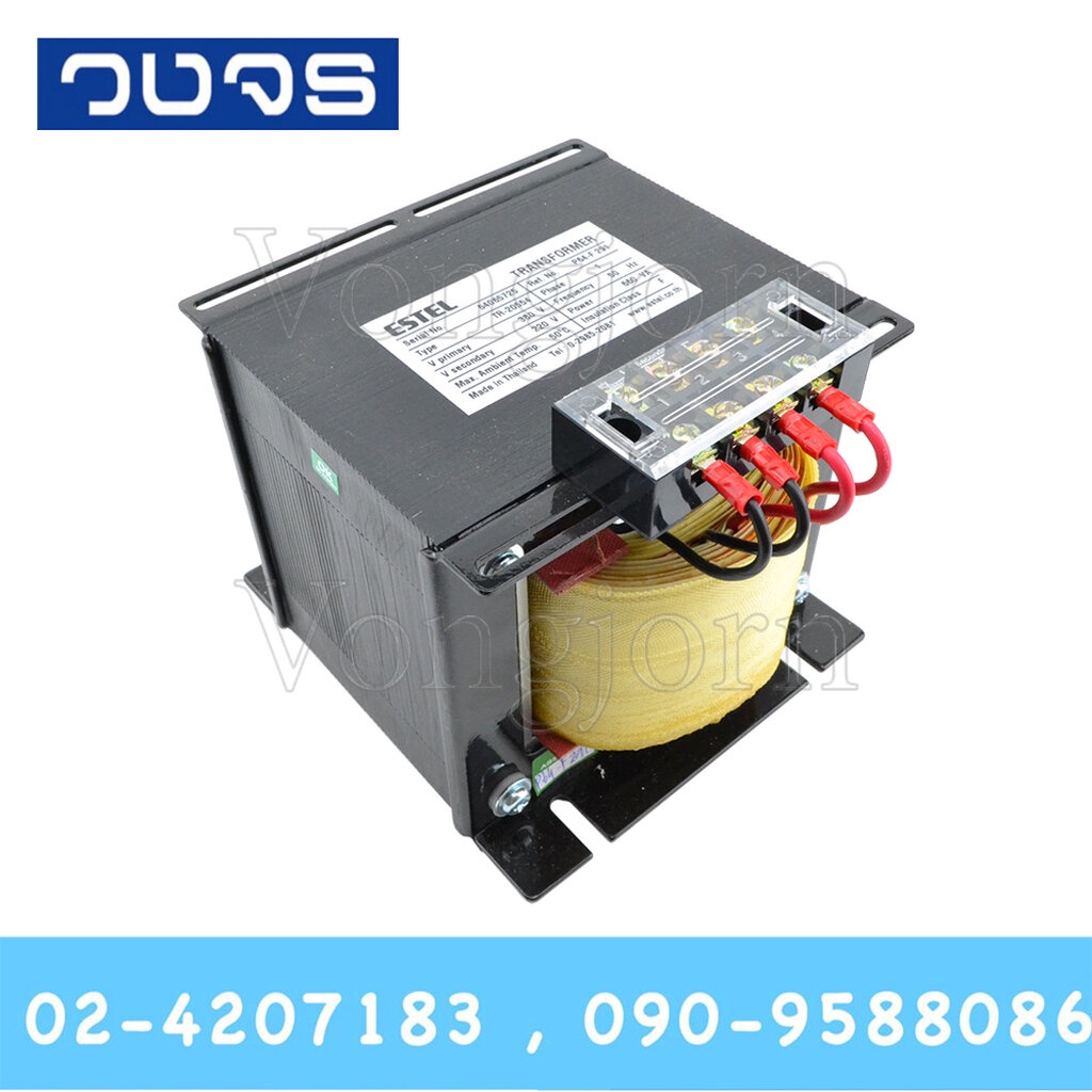 หม้อแปลงESTEL Input 0 380 VAC Output 0 220 VAC 660VA | Shopee Thailand