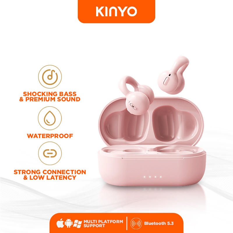 KINYO I20 Bone Conduction Headphone Wireless 5.3 หูฟังบลูทูธไร้สาย หูฟังไร้สาย หูฟังบลูทูธ 5.3 ...