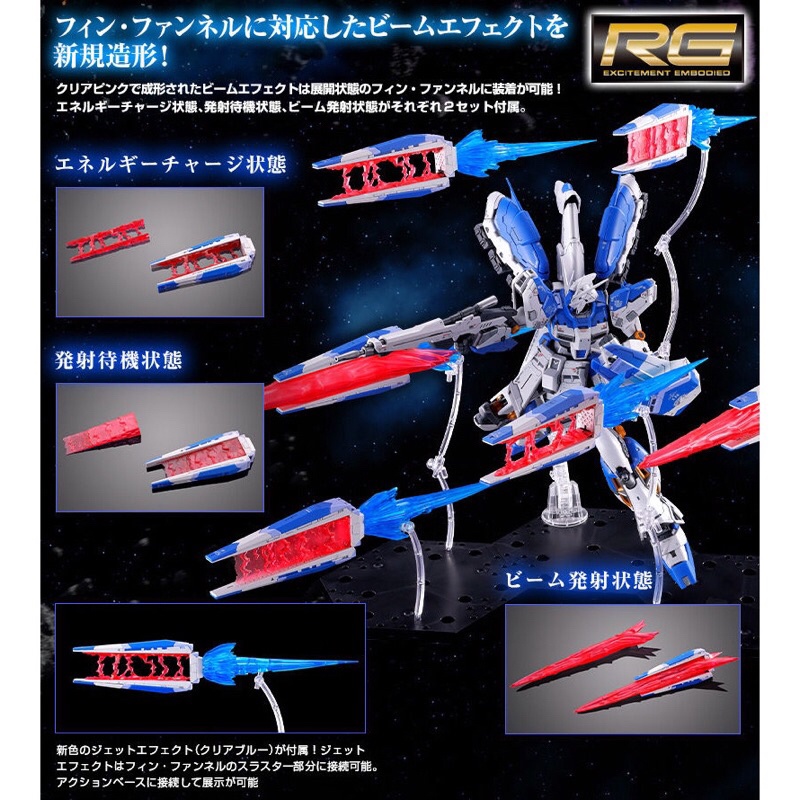 P-BANDAI RG 1/144 Fin Funnel Effect for Hi-ν Gundam | Shopee Thailand