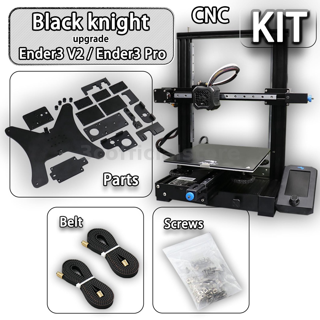 Ender 3 V2/Pro ชุดอัพเกรดเครื่องพิมพ์ 3D ชุดอัพเกรดอัพเกรดอัศวิน สีดํา ...